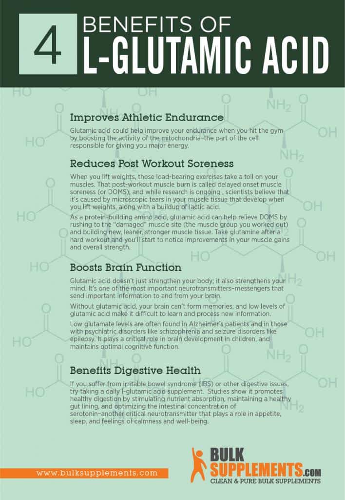 L Glutamic Acid Benefits Dosage And Side Effects