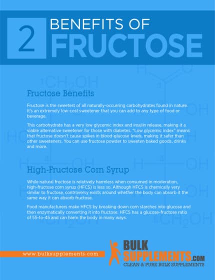 Fructose Benefits, Side Effects and Dosage