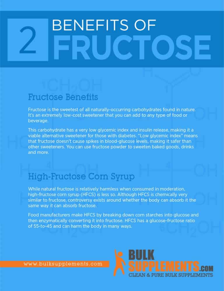 Fructose Benefits, Side Effects and Dosage