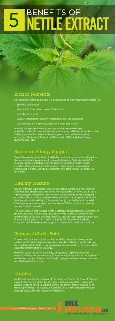 Nettle Extract: Benefits, Side Effects & Dosage