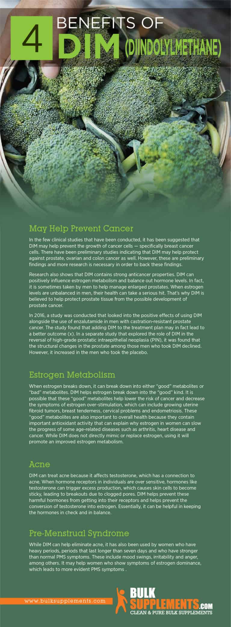 Diindolylmethane (DIM): Benefits, Side Effects & Dosage