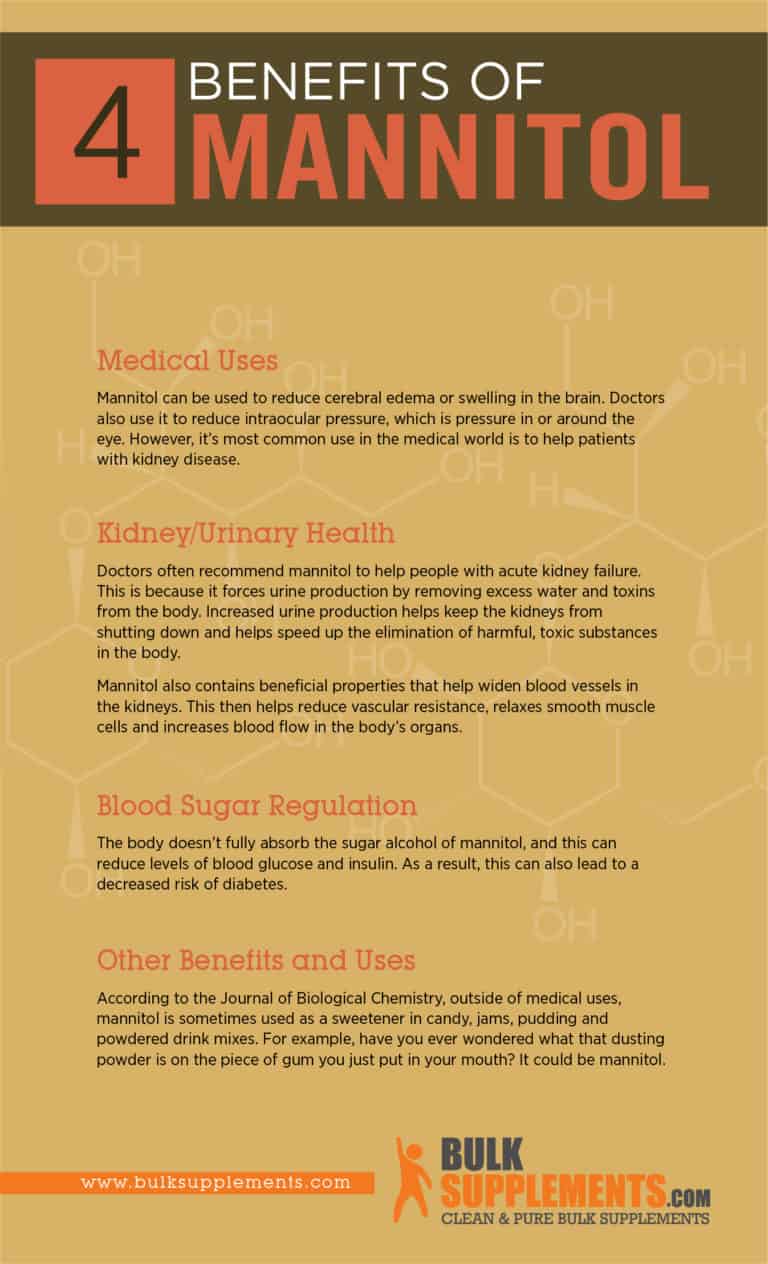 Mannitol: Benefits, Side Effects & Dosage