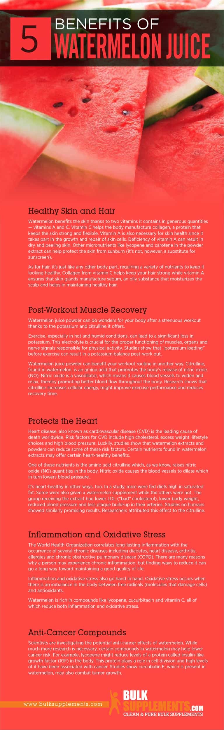 Watermelon Juice Powder: Benefits, Side Effects & Dosage