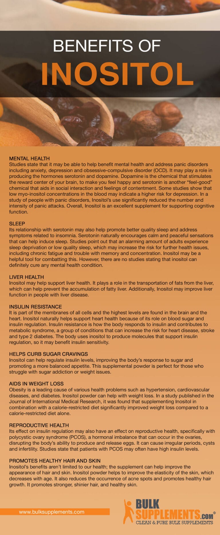 Inositol Powder (B8). Elevate Your Health with. Say Goodbye to Stress.