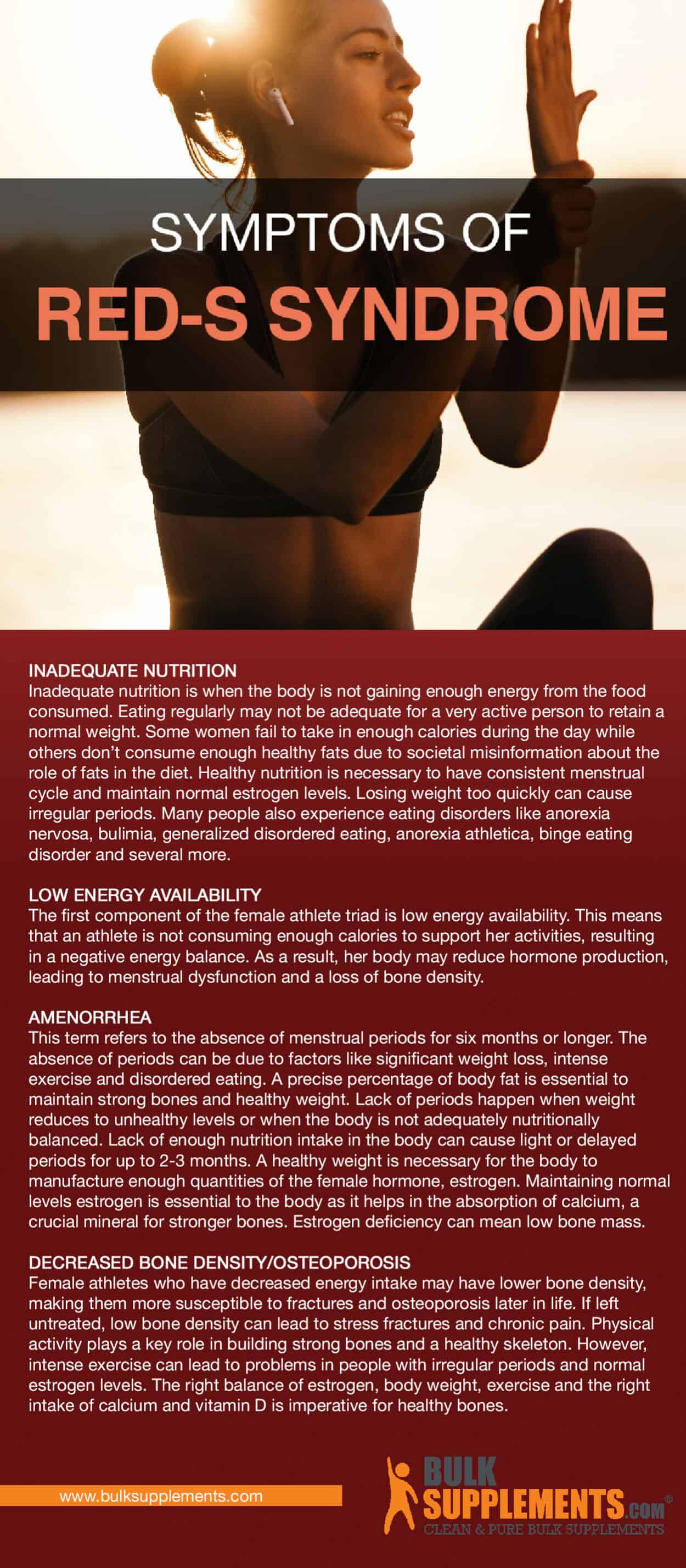 RED-S Syndrome. Prevent and Treat Low Energy with Supplements