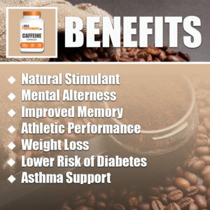 Caffeine Capsules. Improve Memory, Weight Loss & Athletic Ability