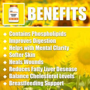 Sunflower Lecithin Softgel Capsules Benefits, Side Effects and Dosage ...
