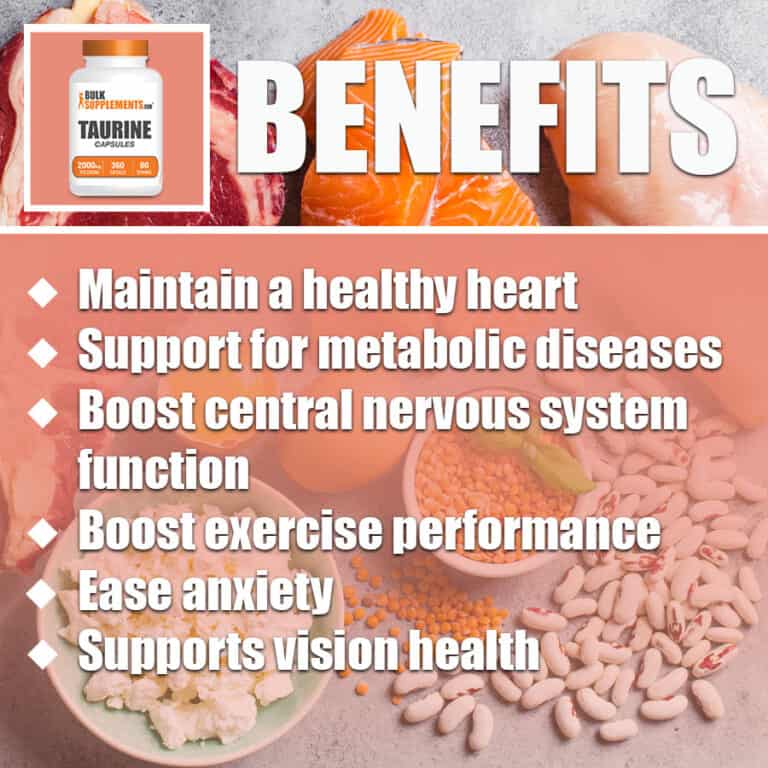 Taurine Capsules. Increased Stamina and Vitality. Improve Brain Function.